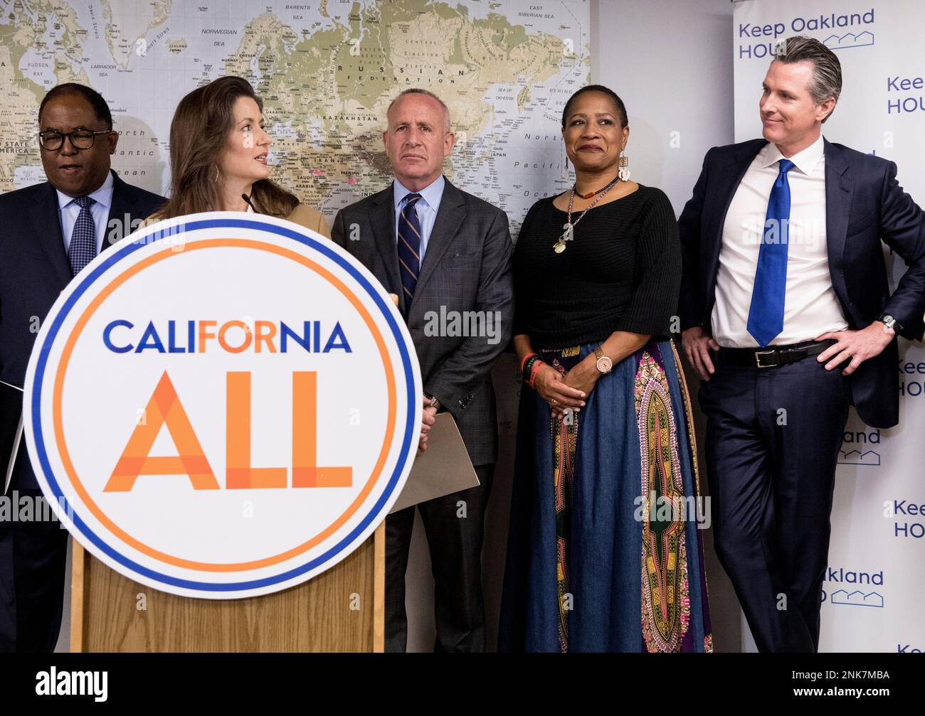(From left) Los Angeles County Supervisor Mark Ridley-Thomas, Oakland ...