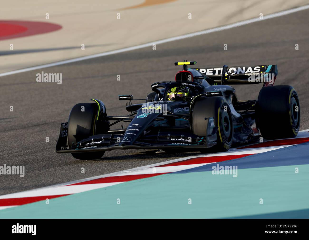 44 HAMILTON Lewis (gbr), Mercedes AMG F1 Team W14, Action während der ...