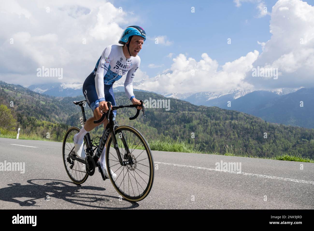 Canada's Michael Woods pedals during the fifth and last stage between ...