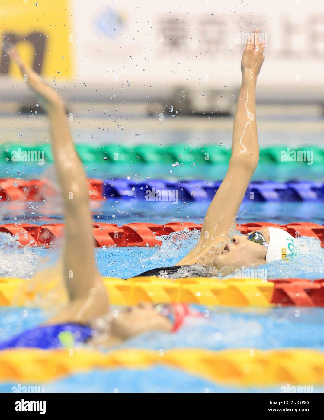 Japanese swimmer Yui Ohashi competes during the women's individual ...