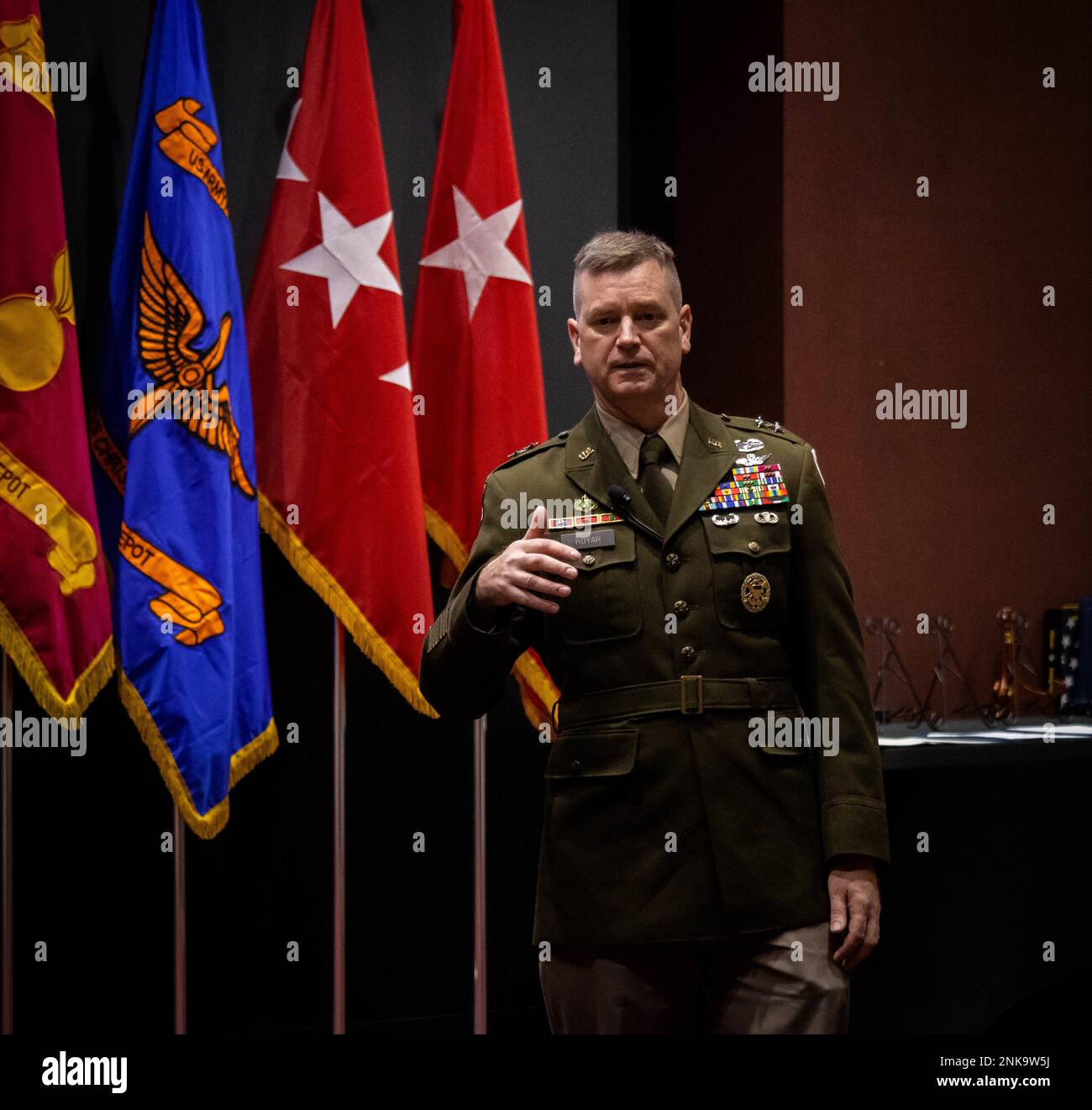 Major General Todd Royar, der scheidende Commander der USA Army ...
