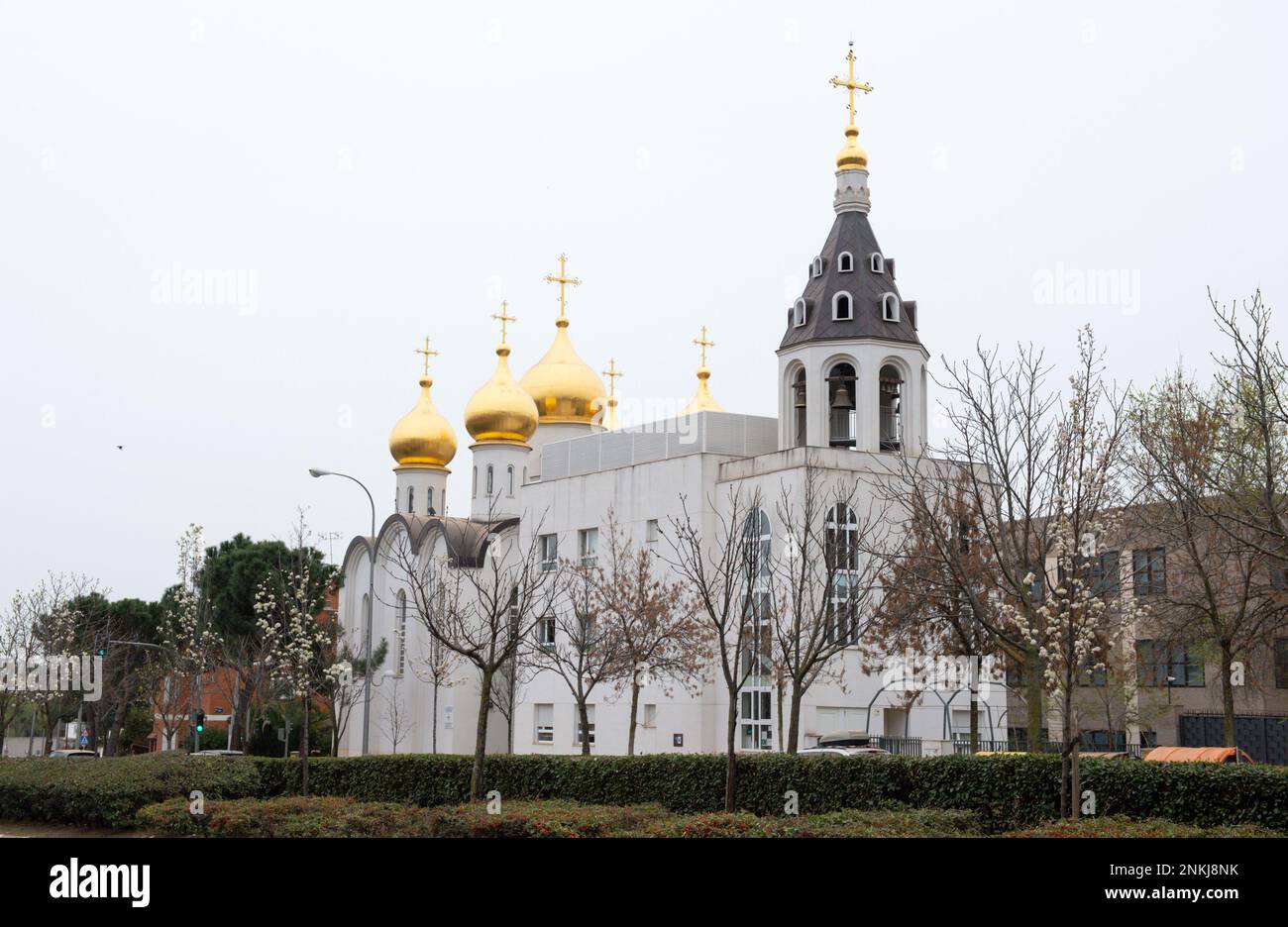 Outside view of the St. Mary Magdalene Cathedral of the Russian ...
