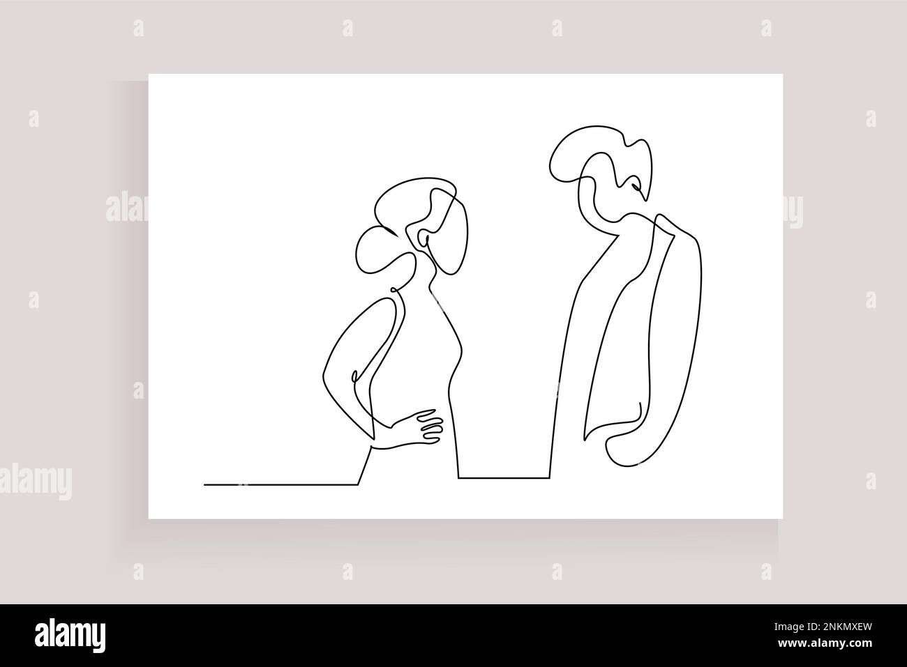 Paar streiten symbol Stock-Vektorgrafiken kaufen - Alamy