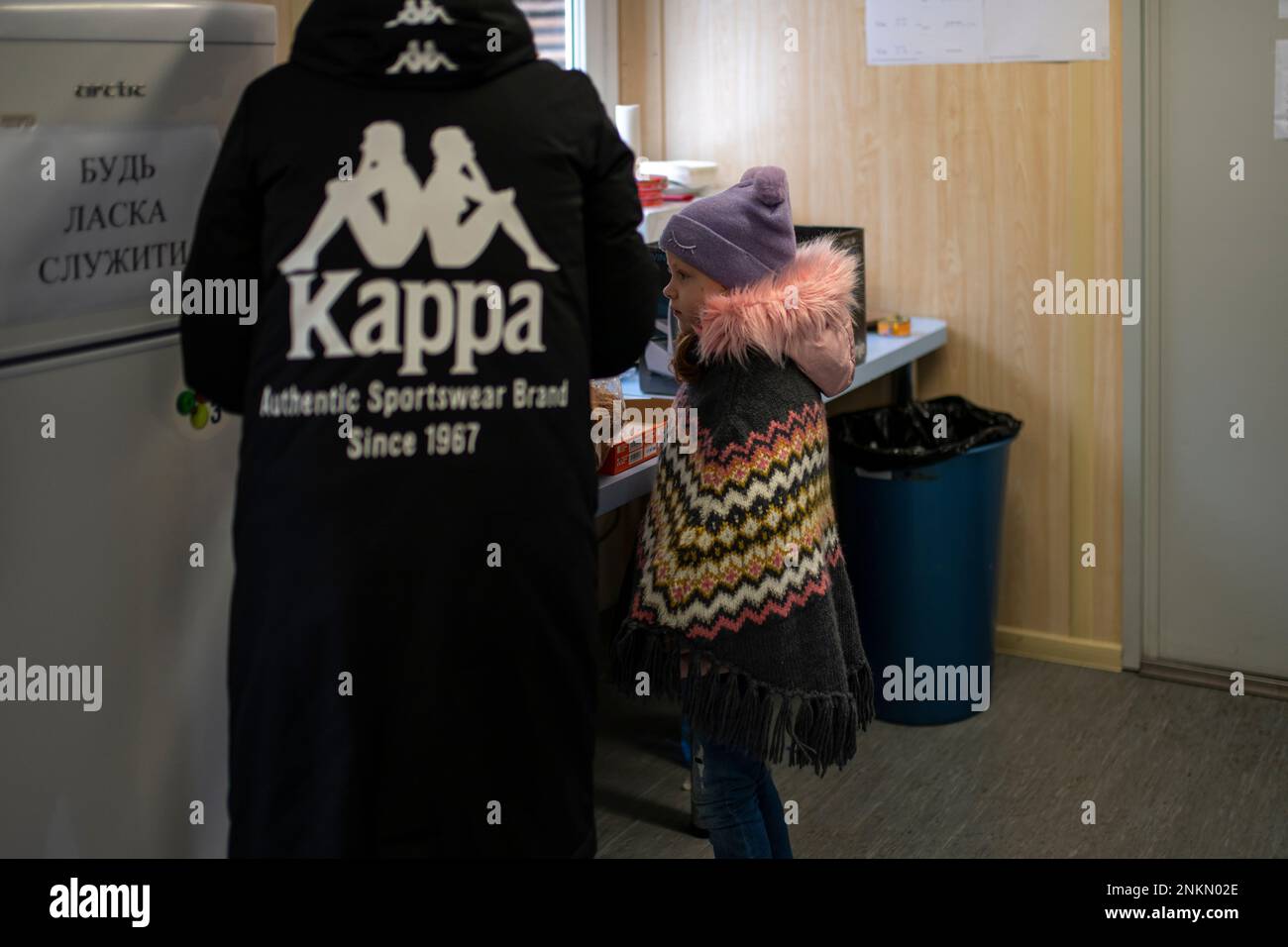 A group of people at Suceava airport, March 3, 2022, in Suceava ...