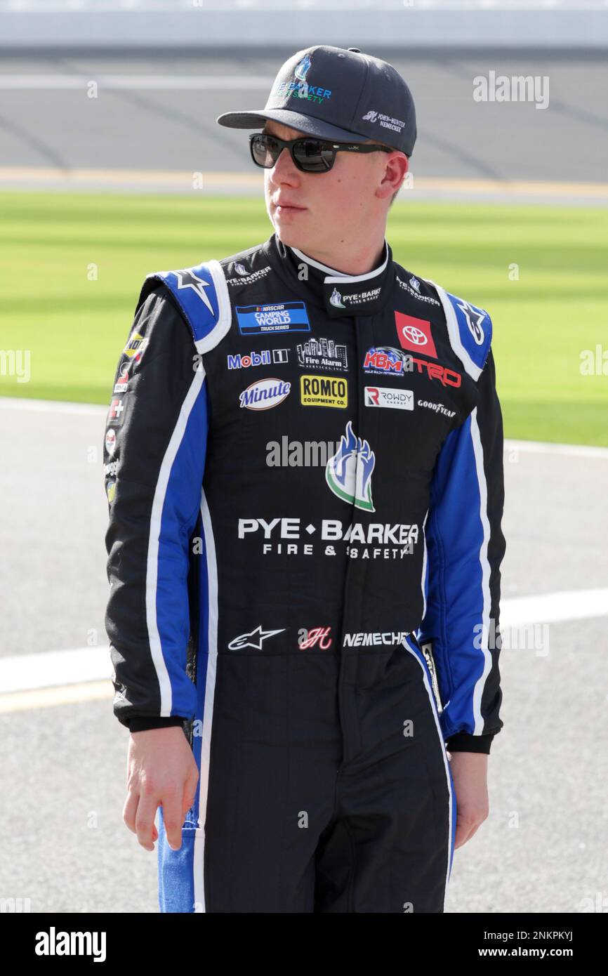 DAYTONA, FL - FEBRUARY 18: John Hunter Nemechek (#4 Pye-Barker Fire ...