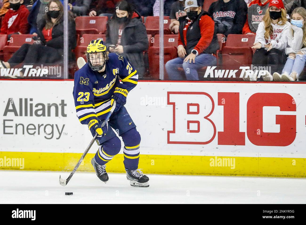 MADISON, WI - JANUARY 29: Michigan forward Jimmy Lambert (23) during a ...