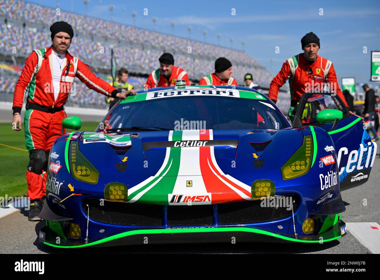 DAYTONA, FL - JANUARY 23: The crew of the #47 Cetilar Racing Cetilar ...