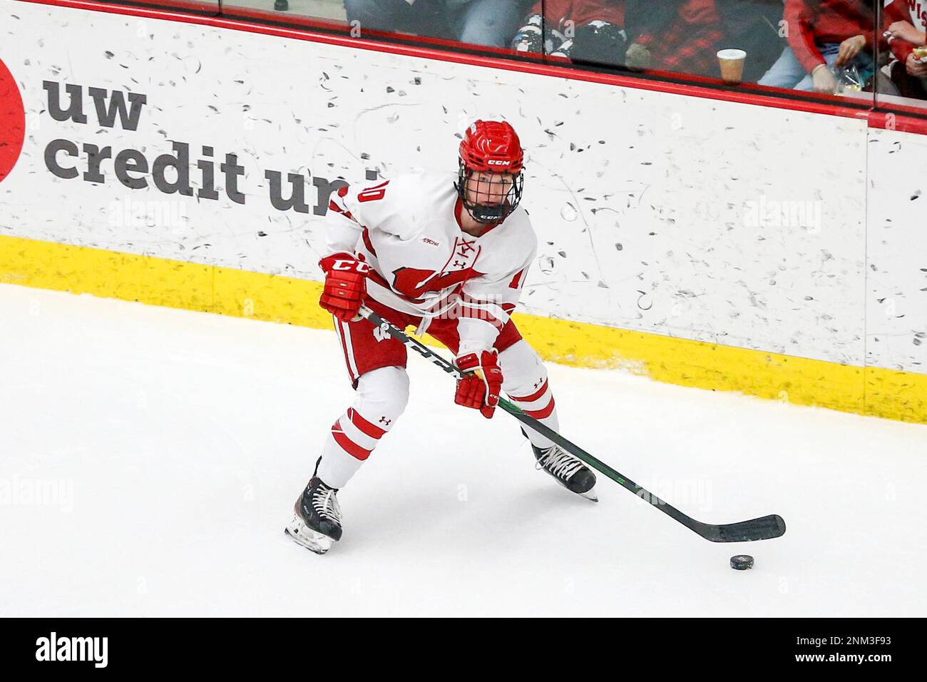 MADISON, WI - JANUARY 01: Wisconsin center Delaney Drake (10) looks for ...