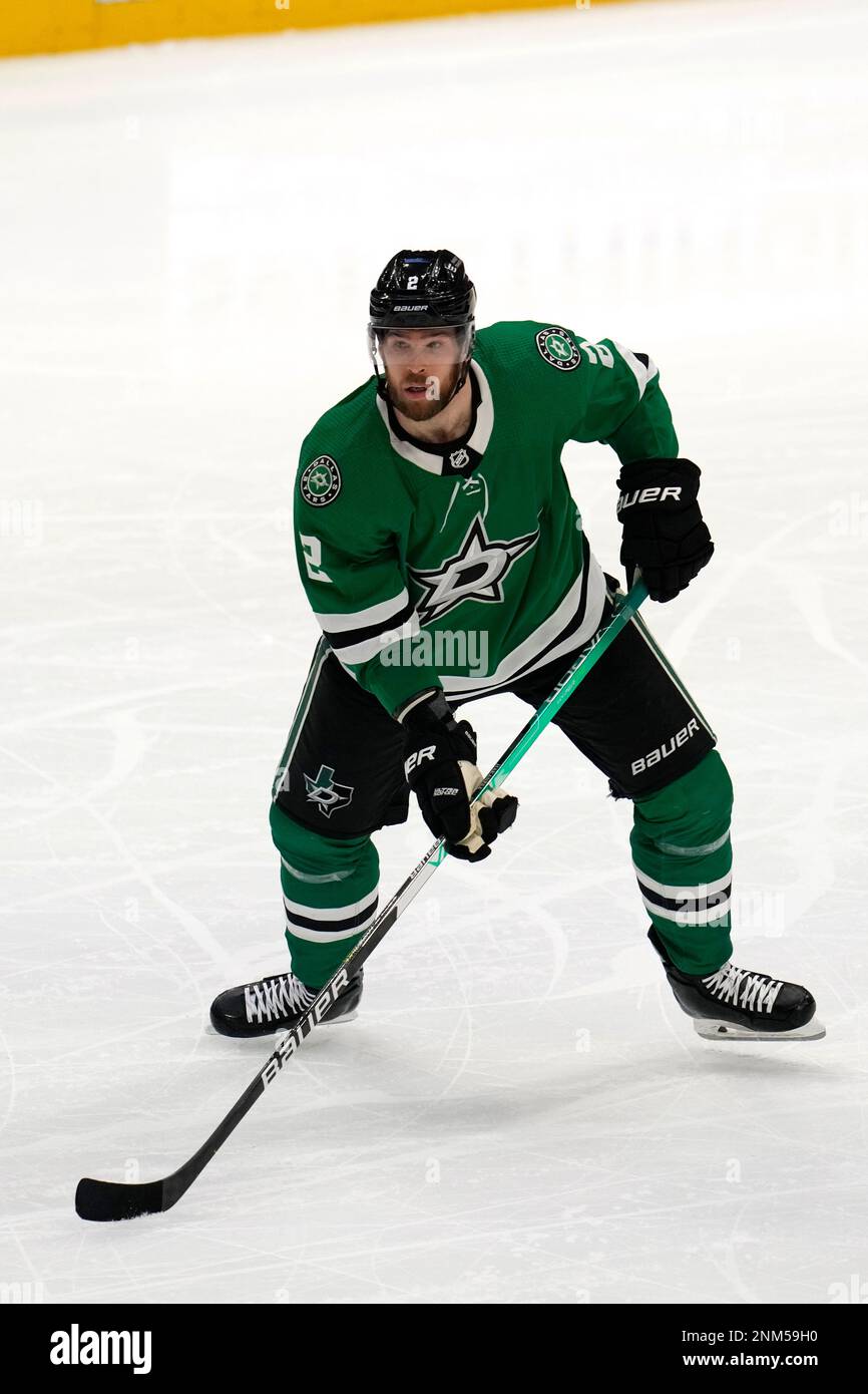 Dallas Stars defenseman Jani Hakanpaa (2) during an NHL hockey game ...