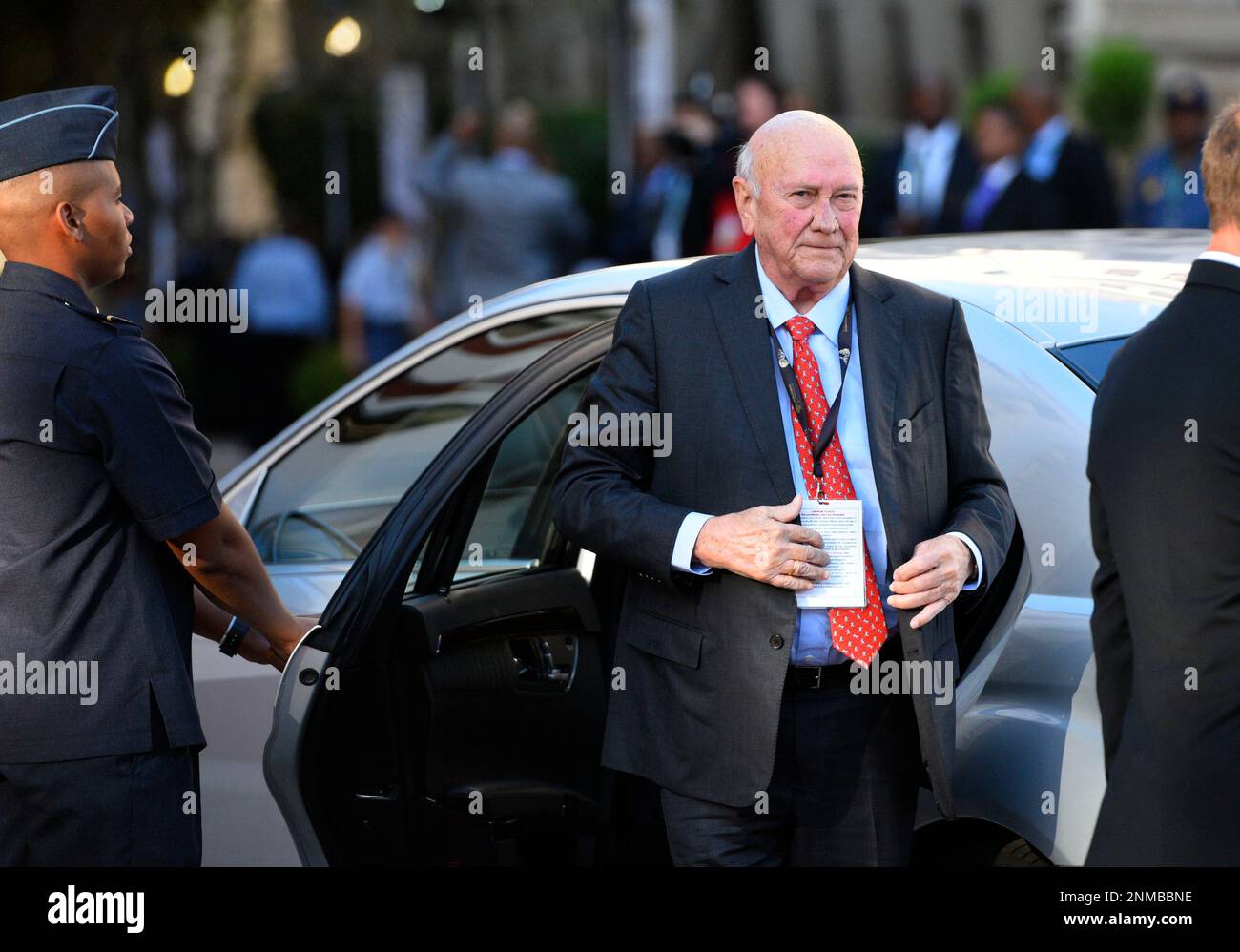 FILE — former South African President FW de Klerk arrives for the State ...