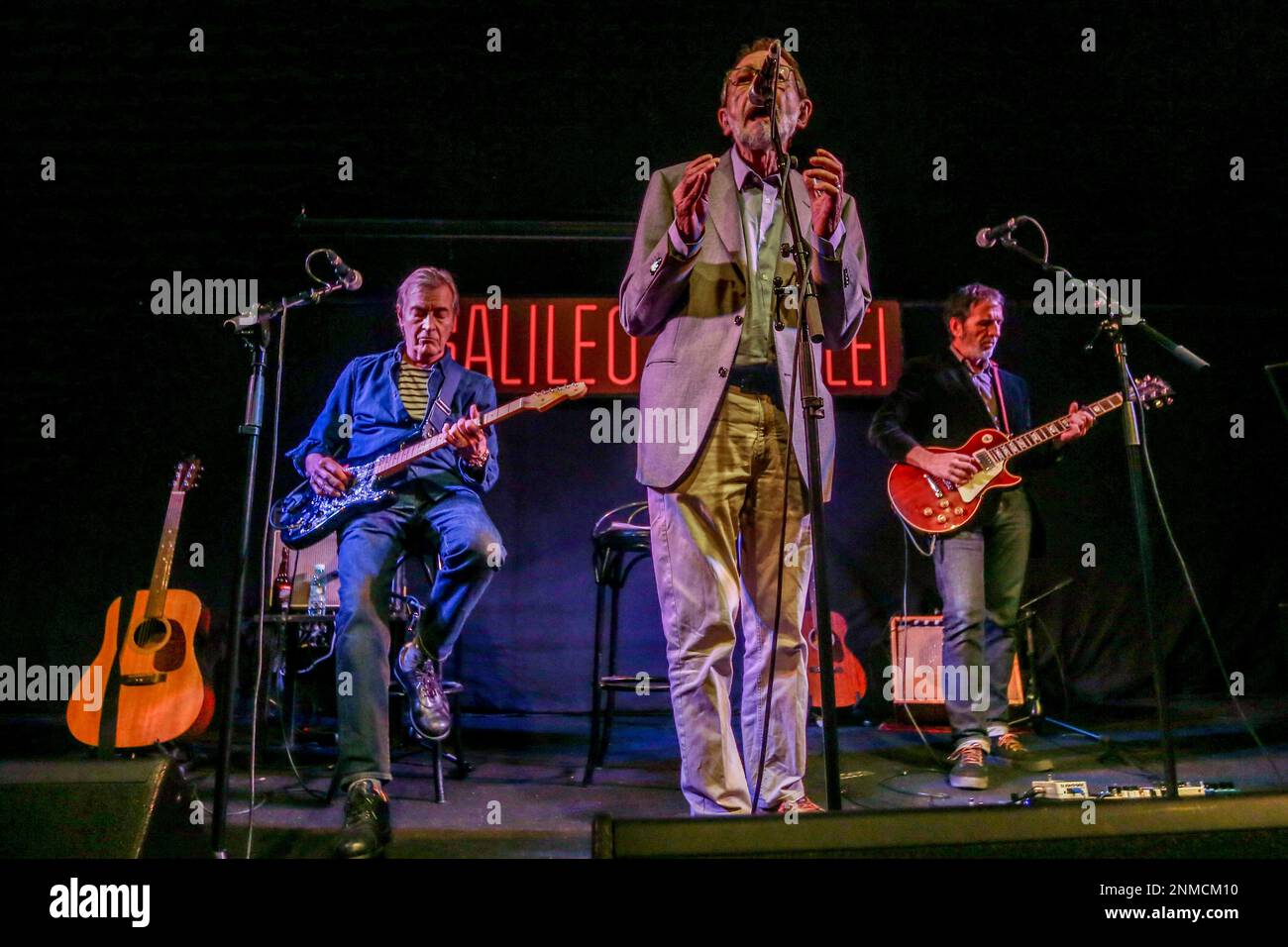 The singer and composer Pablo Guerrero, during his concert where he ...