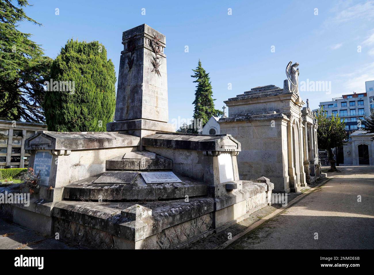 Pantheons in the cemetery of Pereiró, on 21 October 2021, in Vigo ...