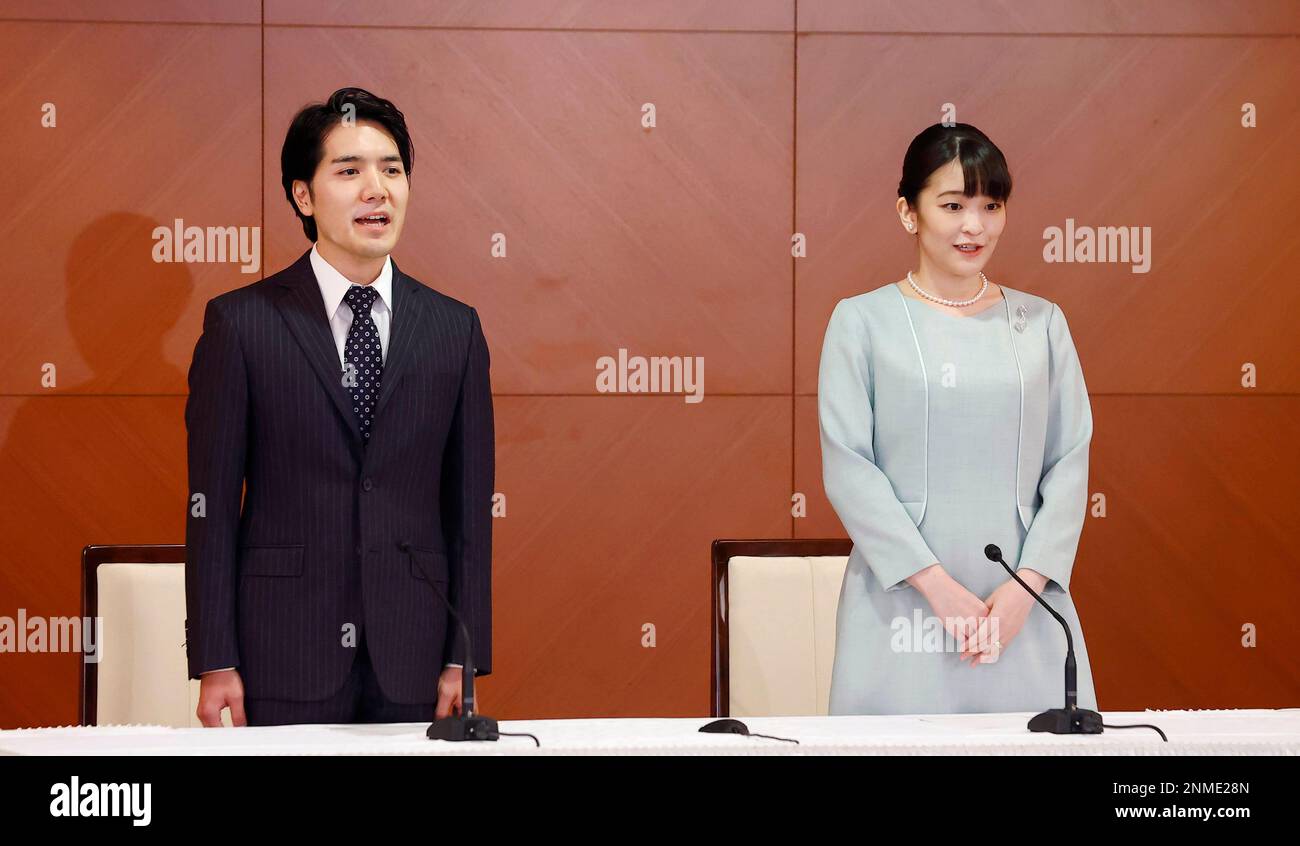 Mako Komuro (former Princess Mako of Akishino) and Kei Komuro attends a ...