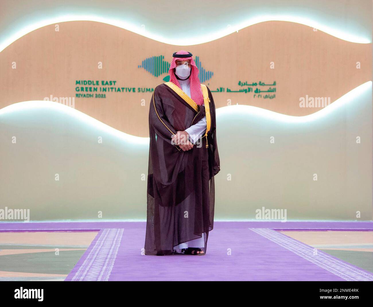 In this photo provided by the Saudi Royal Palace, Saudi Crown Prince ...