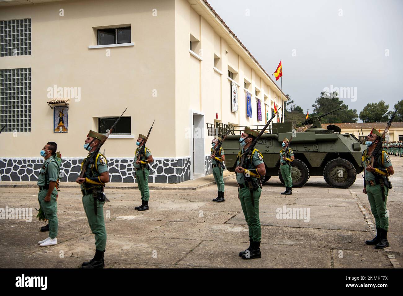 Legionnaires during the ceremony of the 101st anniversary of the ...