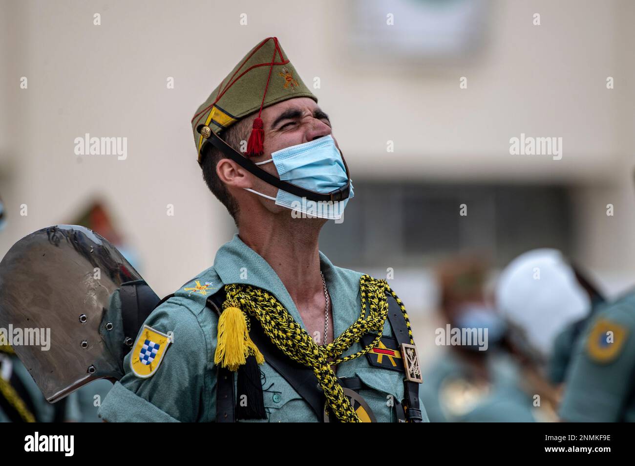 A legionnaire during the ceremony of the 101st anniversary of the ...
