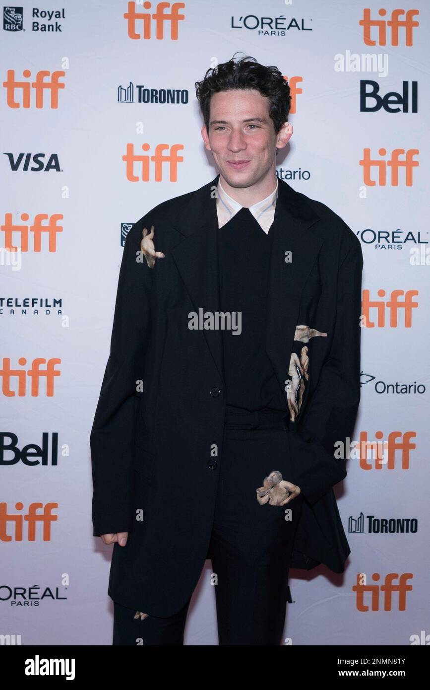 Actor Josh O'Connor arrives on the red carpet for the premiere of the ...