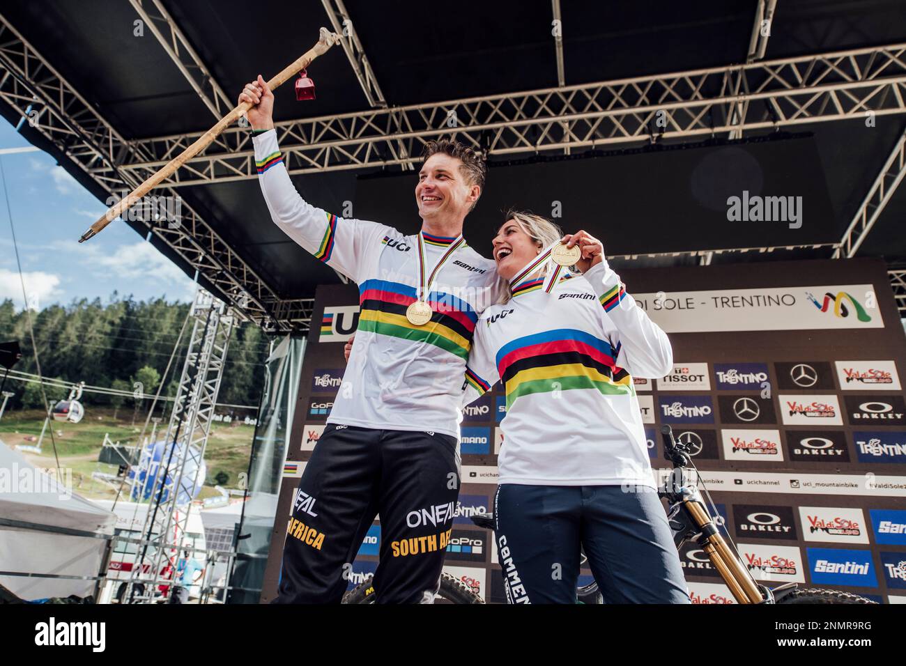 Myriam Nicole produced a perfect run to win the downhill title at the ...