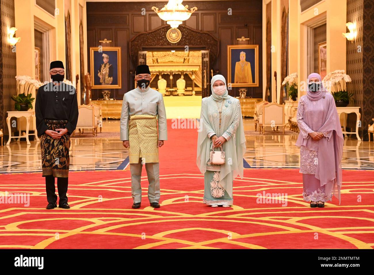 In this photo released by the Malaysia National Palace, Malaysia's ...