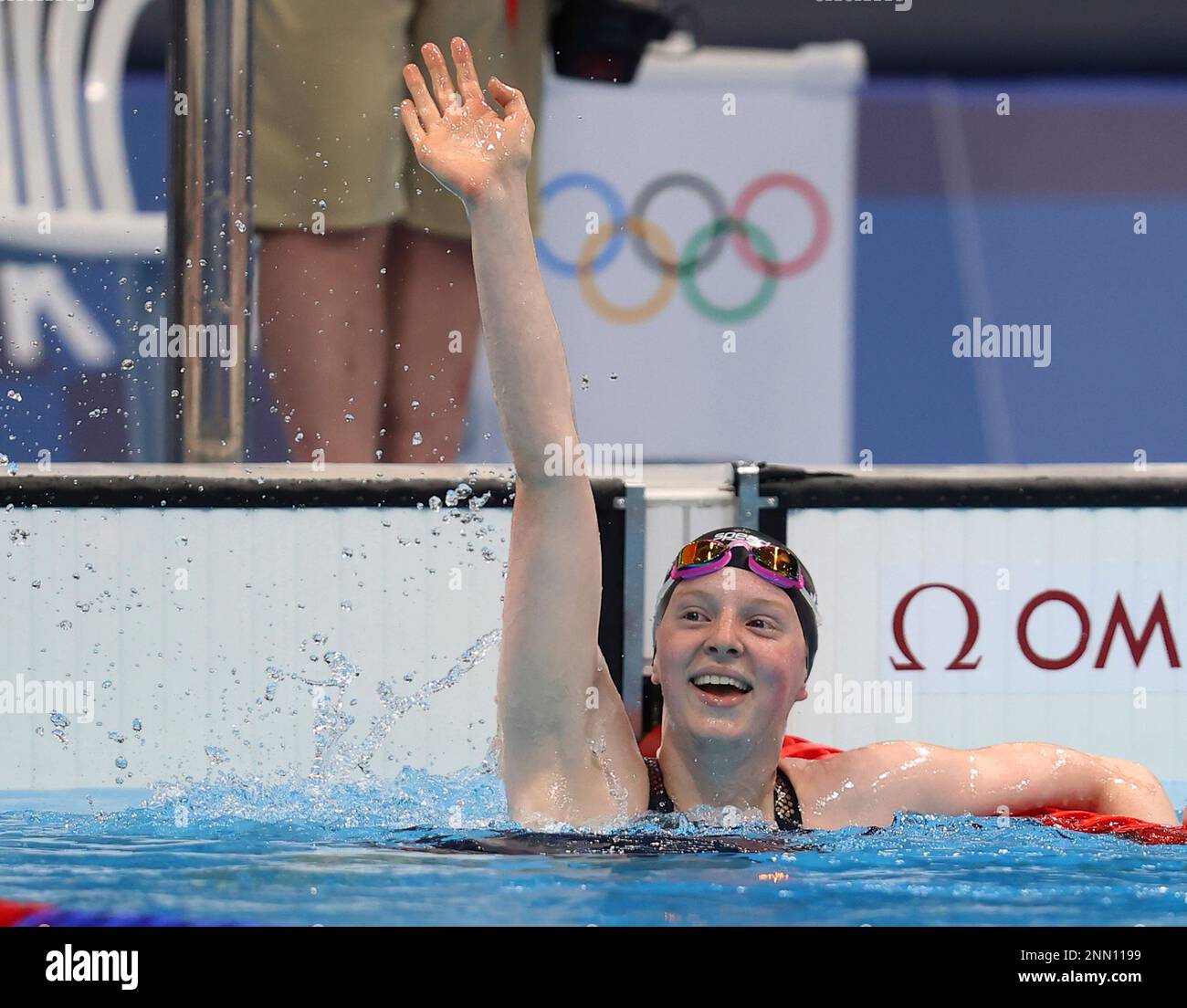 JACOBY Lydia of United States reacts after winning women's 100m ...