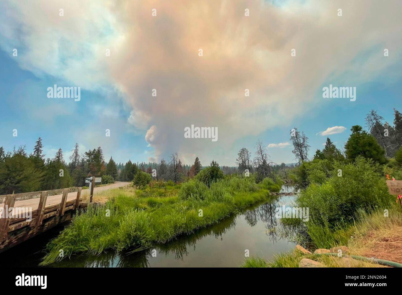 In this photo provided by the Bootleg Fire Incident Command, the ...