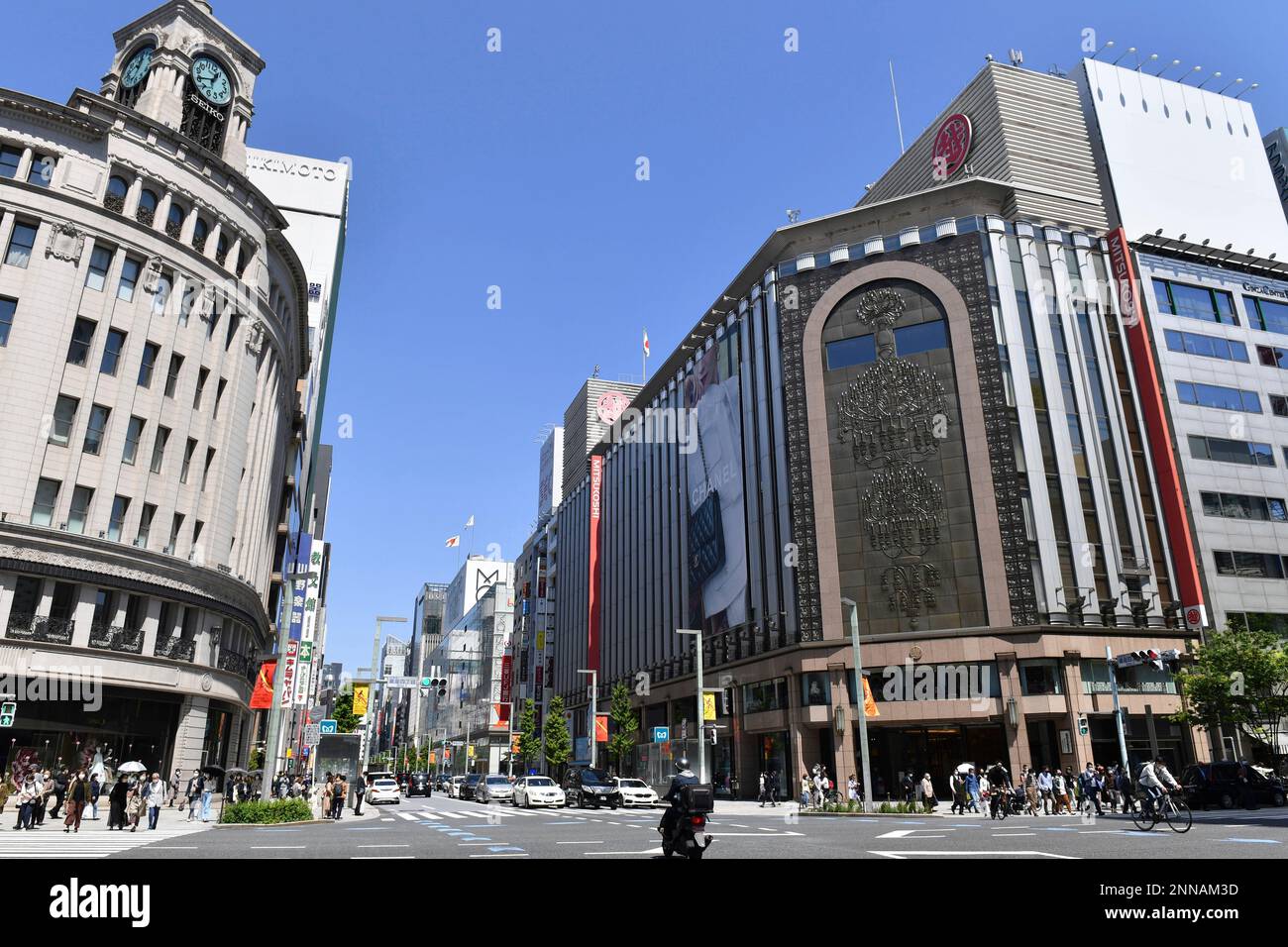 A picture taken on April 23, 2021 shows Wako(L), a commercial complex ...