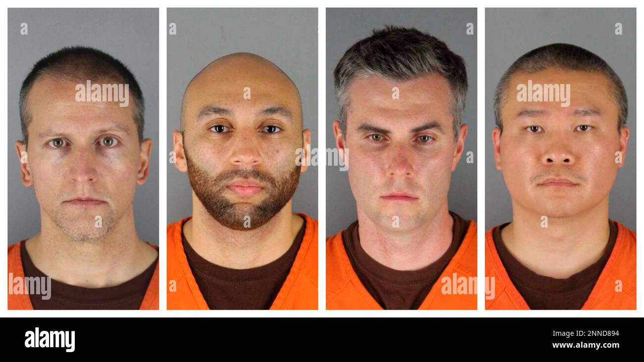 This combination of photos provided by the Hennepin County Sheriff's ...