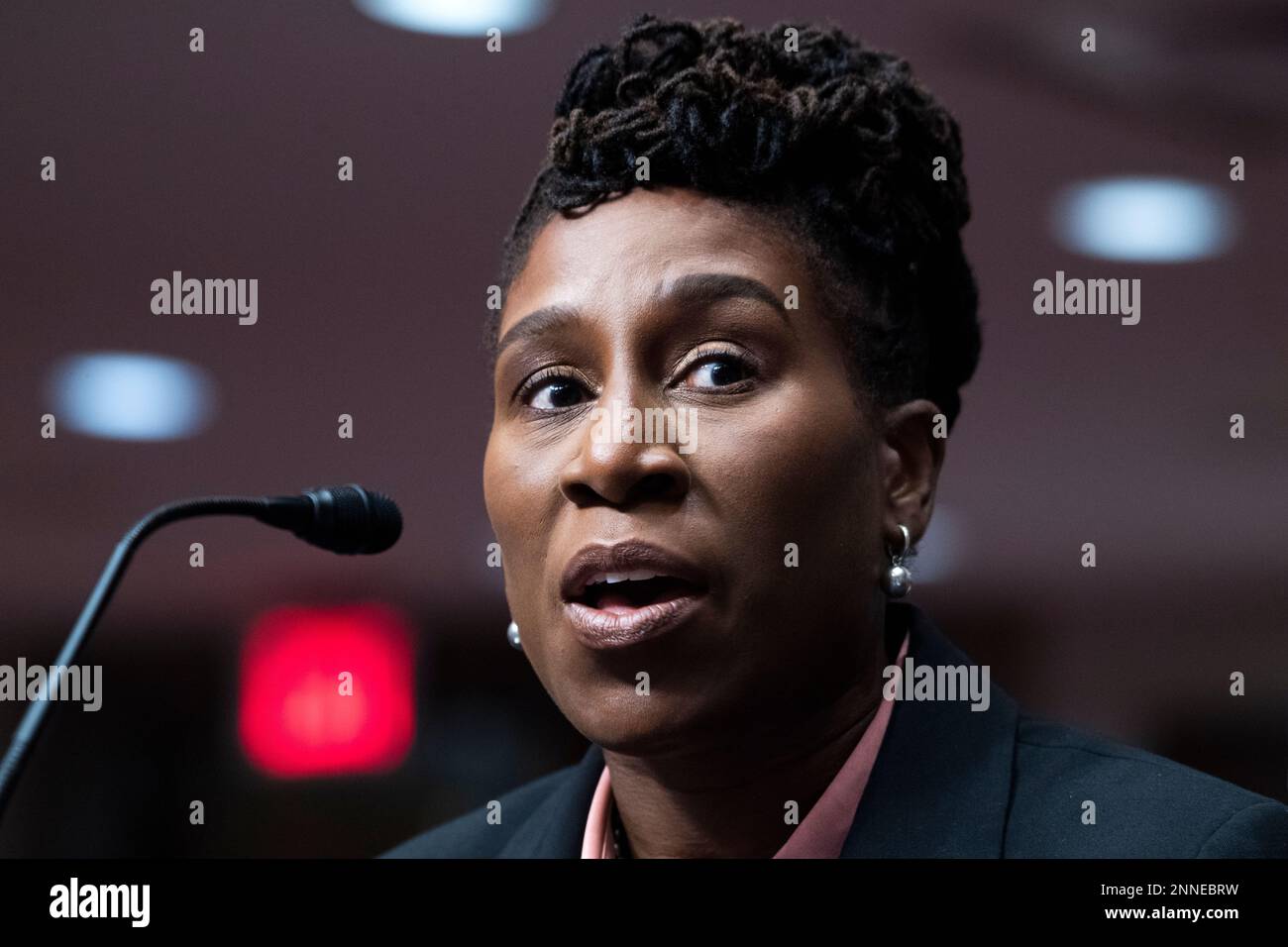 UNITED STATES - APRIL 28: Candace Jackson-Akiwumi, nominee to be U.S ...