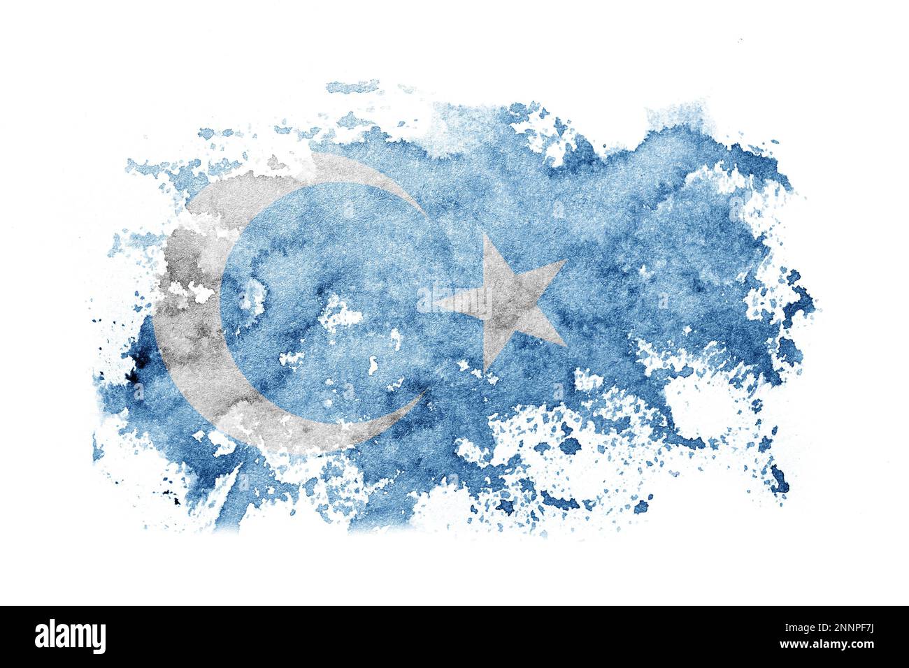 Uiguren flagge Ausgeschnittene Stockfotos und -bilder - Alamy