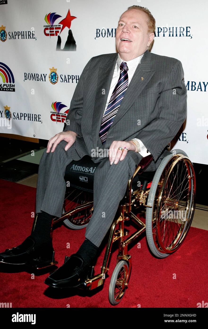FILE - Hustler magazine founder Larry Flynt poses for photographers on ...