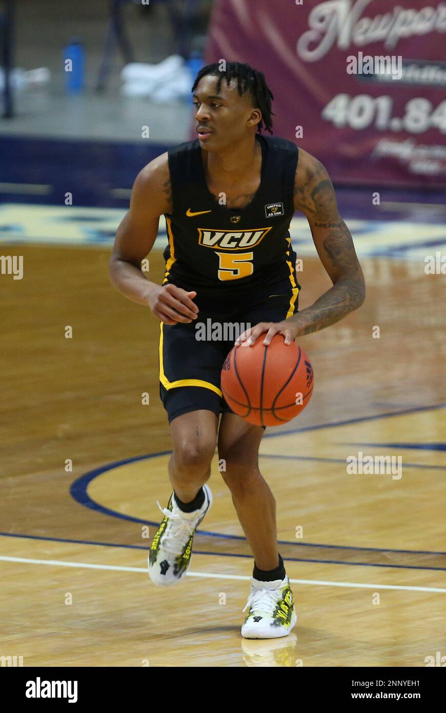 KINGSTON, RI - FEBRUARY 03: VCU Rams guard Nah'Shon Hyland (5) in ...