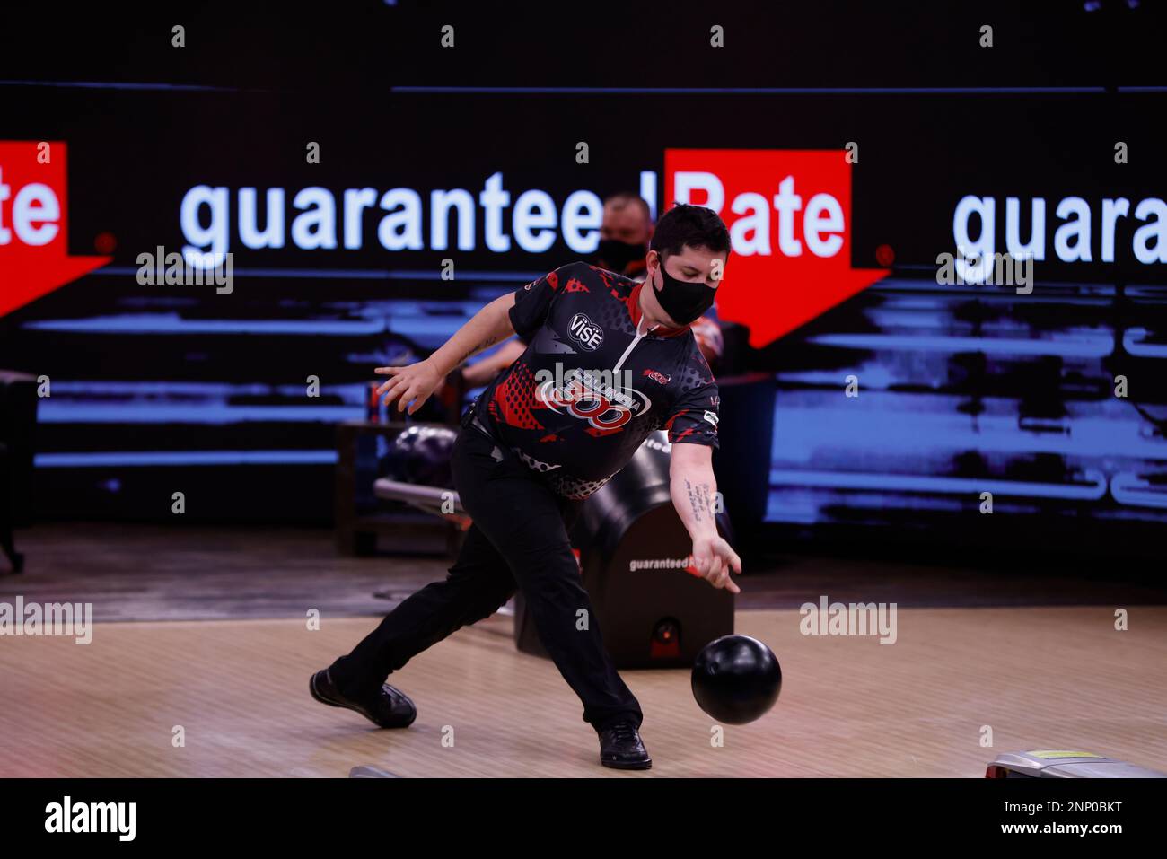 Jakob Butturff Bowls during the PBA Tour Players West Regional Championship match at the Bowlero ...