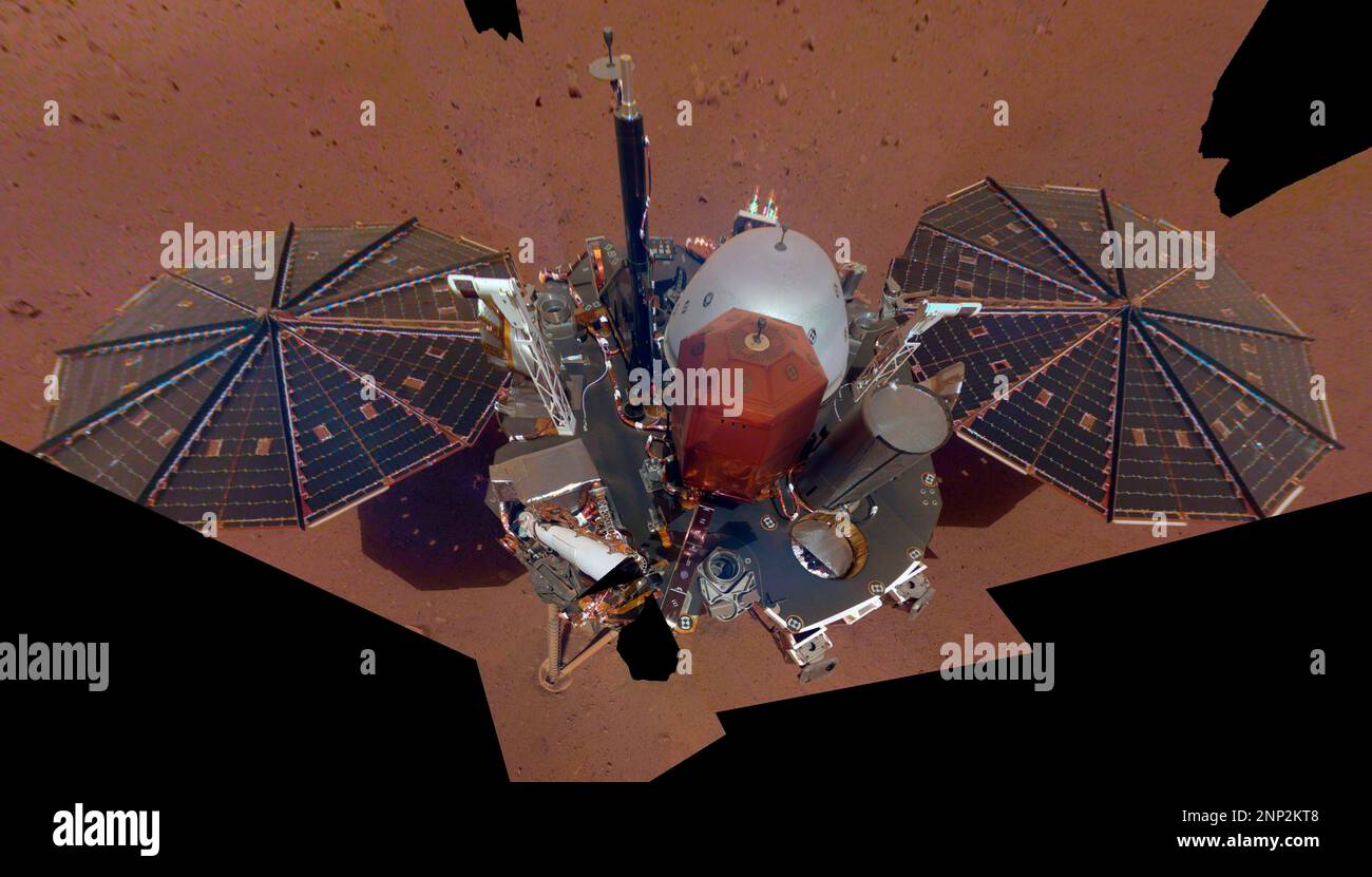 FILE - This Dec. 6, 2018 image made available by NASA shows the InSight ...