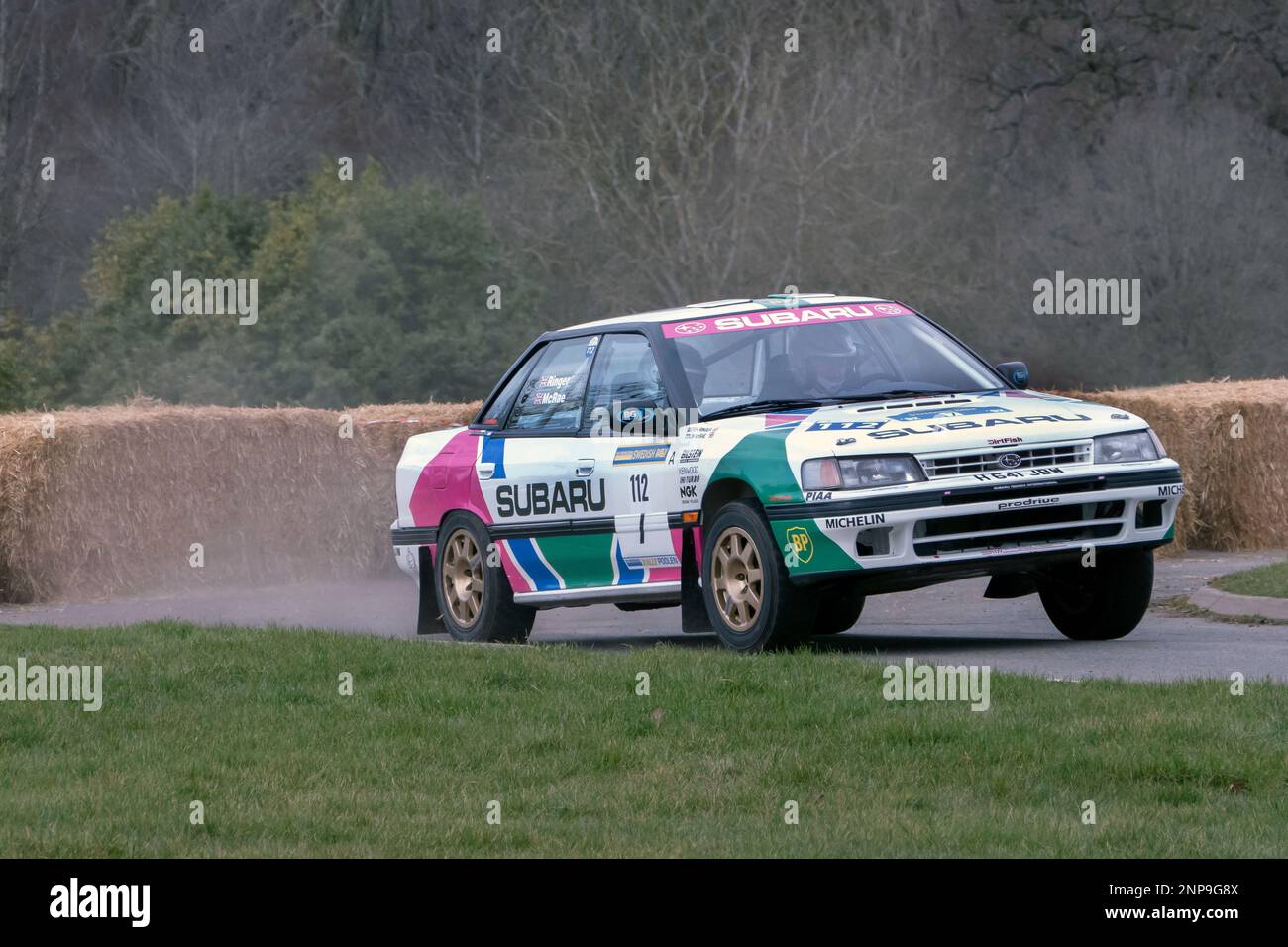 Subaru Legacy Rally Car bei Race Retro 2023 Exhibition und Rally Stages ...