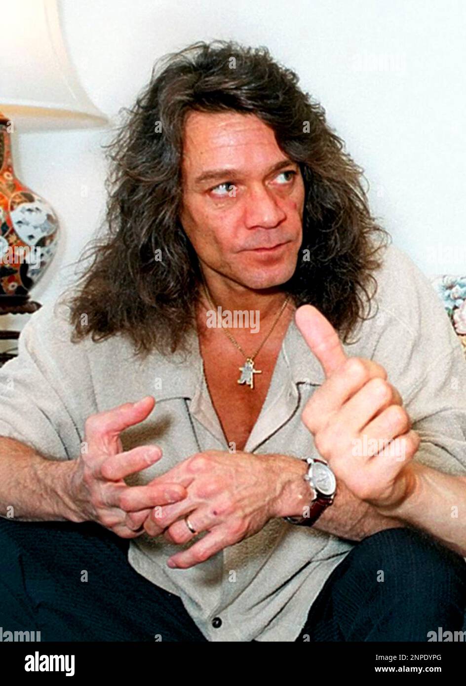FILE: Edward Van Halen, a Dutch-American musician and a lead guitarist ...