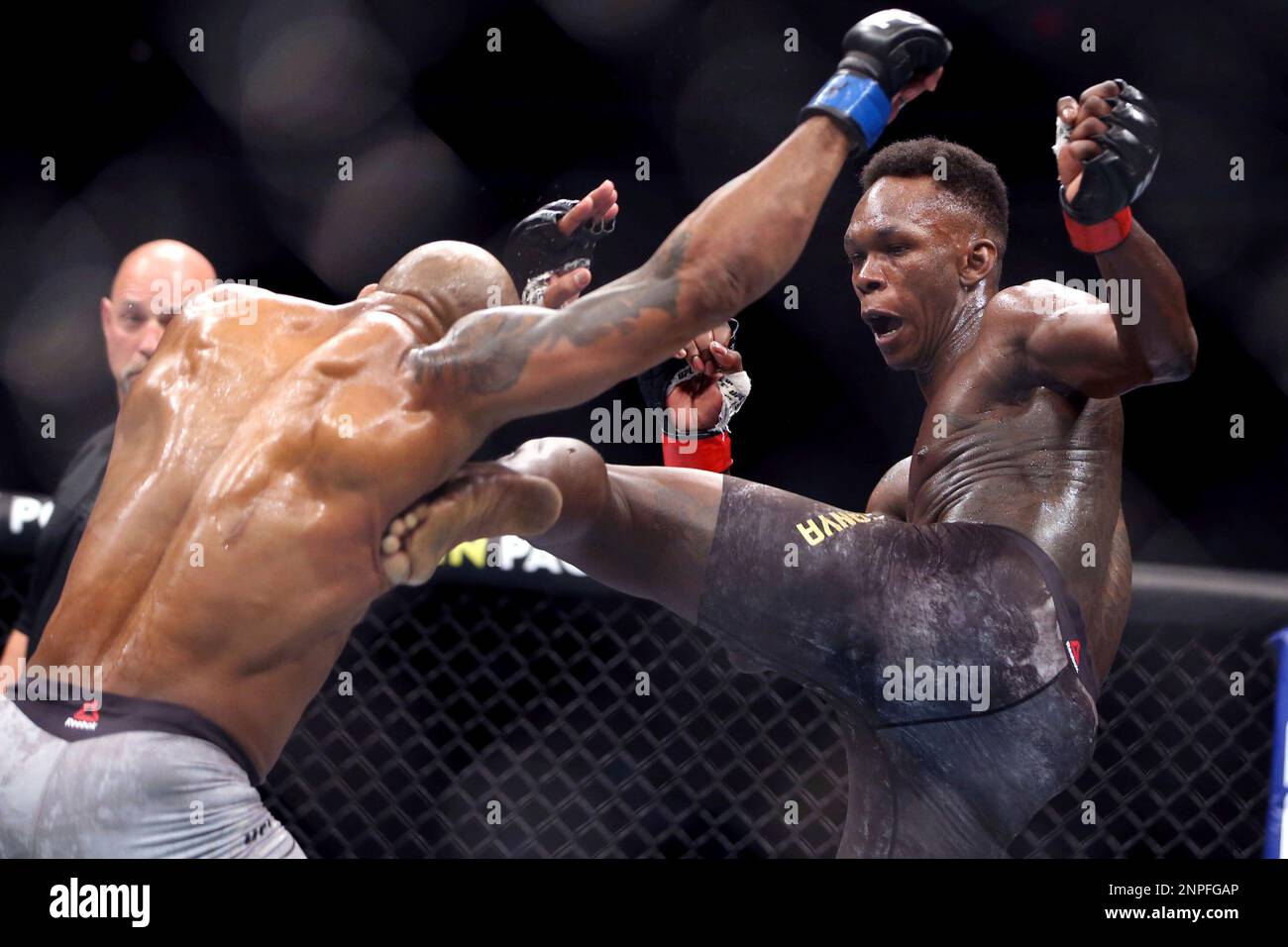 FILE- In this March 7, 2020, file photo, UFC middleweight champion ...