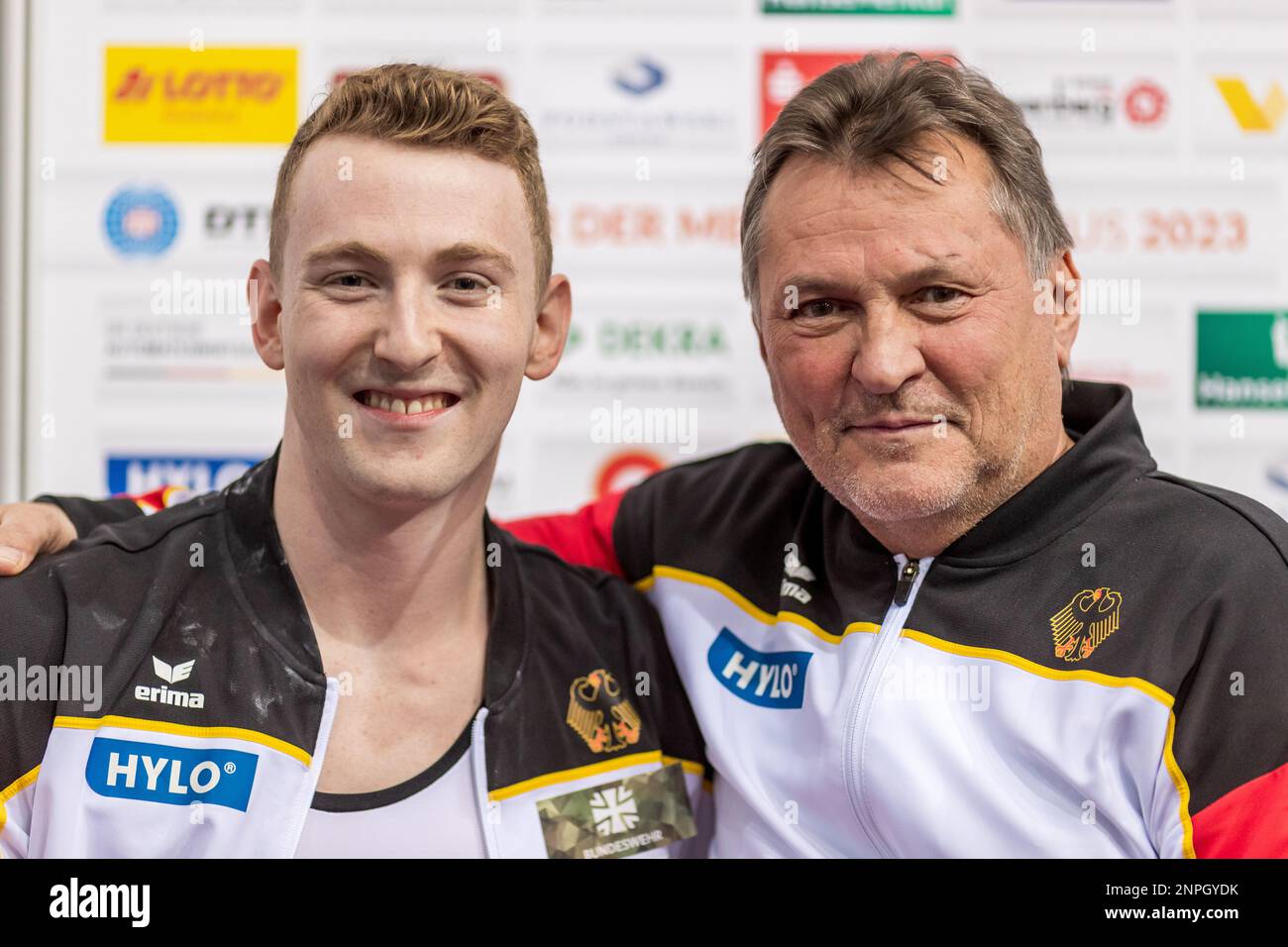 26. Februar 2023, Brandenburg, Cottbus: Gymnastik, Weltmeisterschaft ...