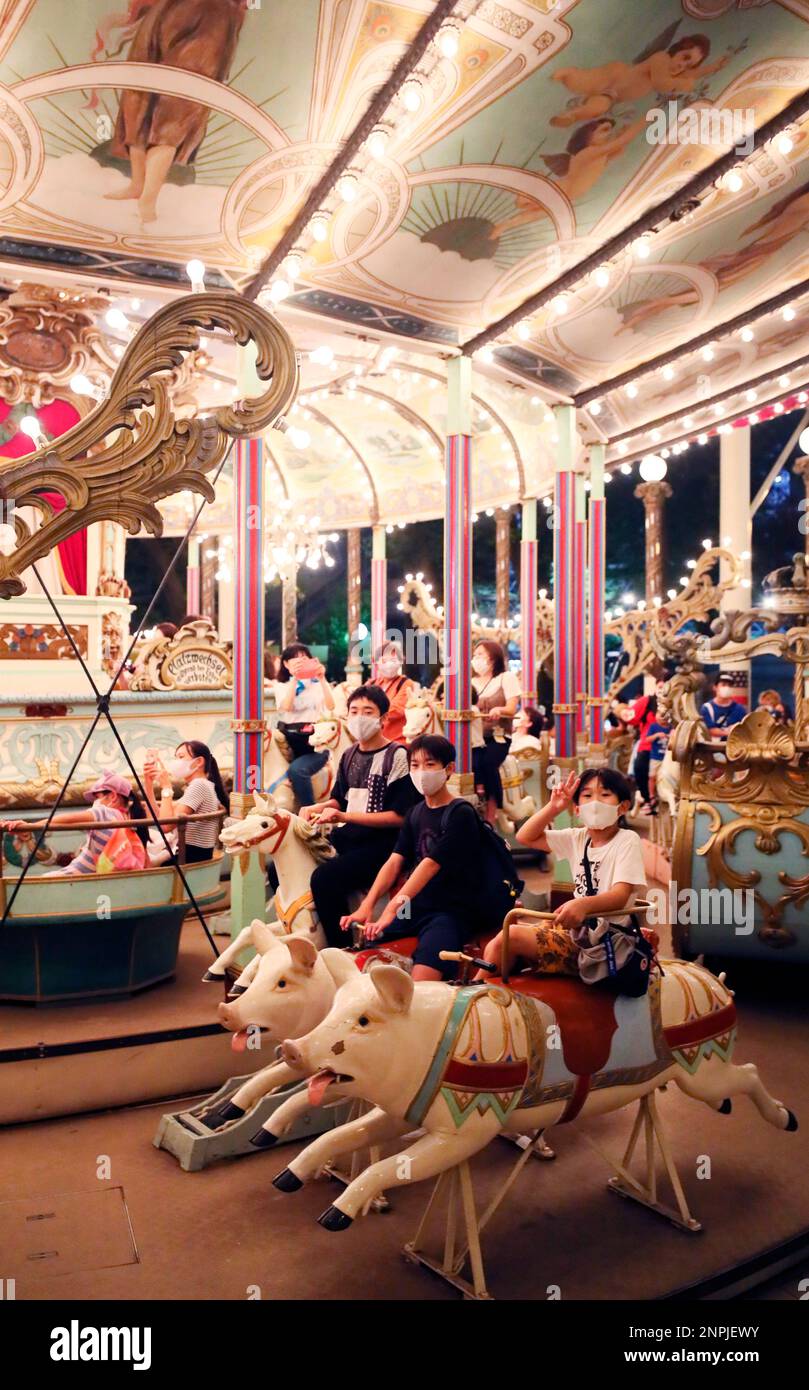 A photo shows "carousel EL DORADO" which is designated as Mechanical Engineering Heritage at ...