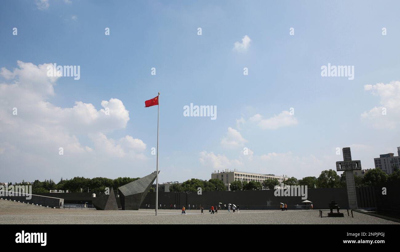 A photo shows the Memorial Hall of the Victims in Nanjing Massacre by ...