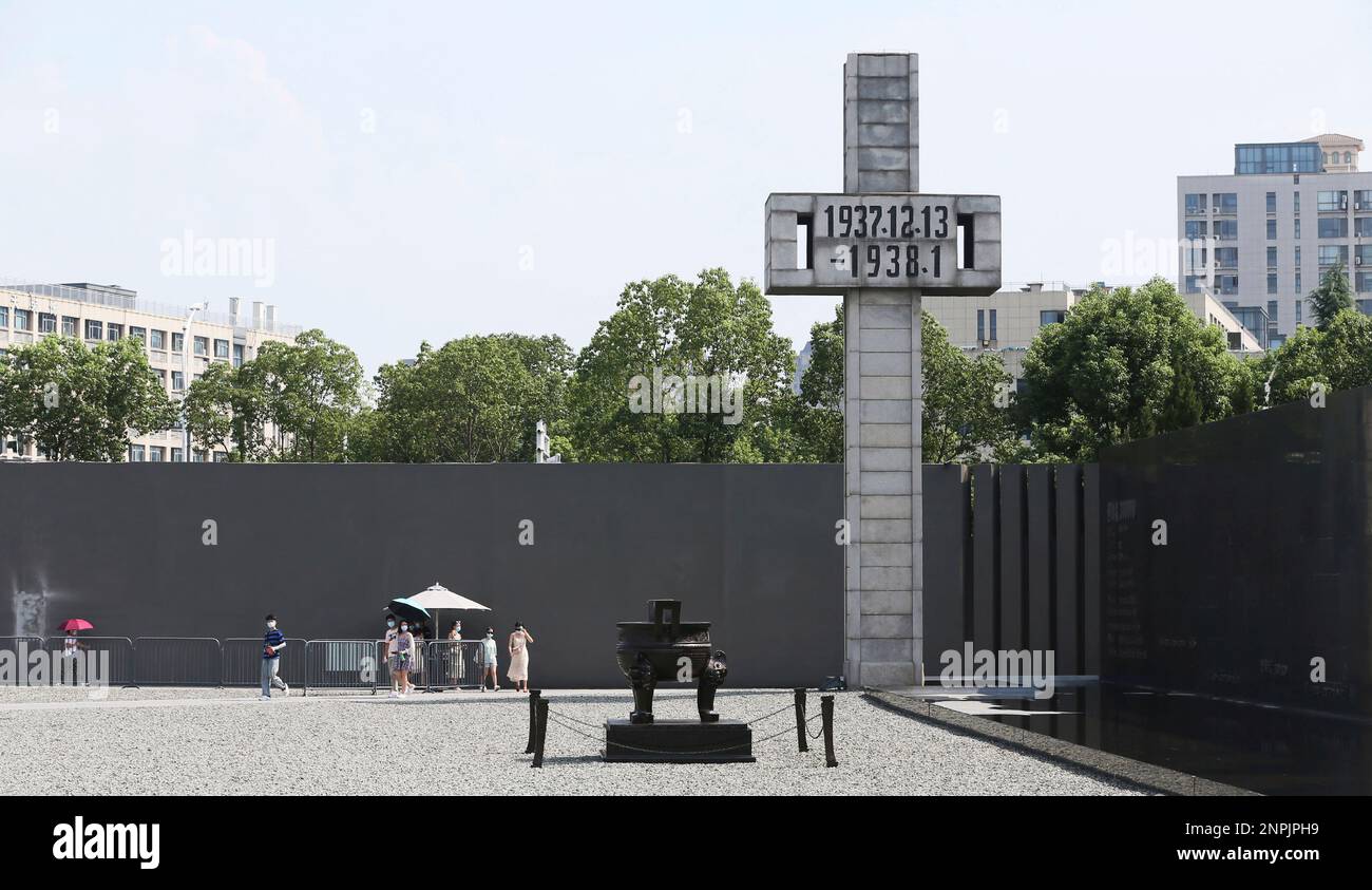 A photo shows the Memorial Hall of the Victims in Nanjing Massacre by ...