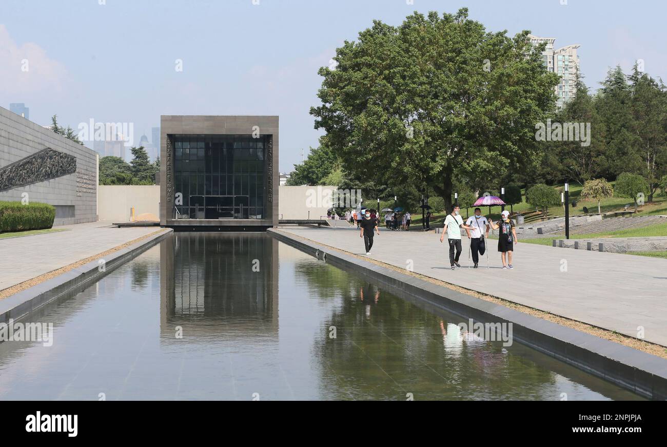 A photo shows the Memorial Hall of the Victims in Nanjing Massacre by ...