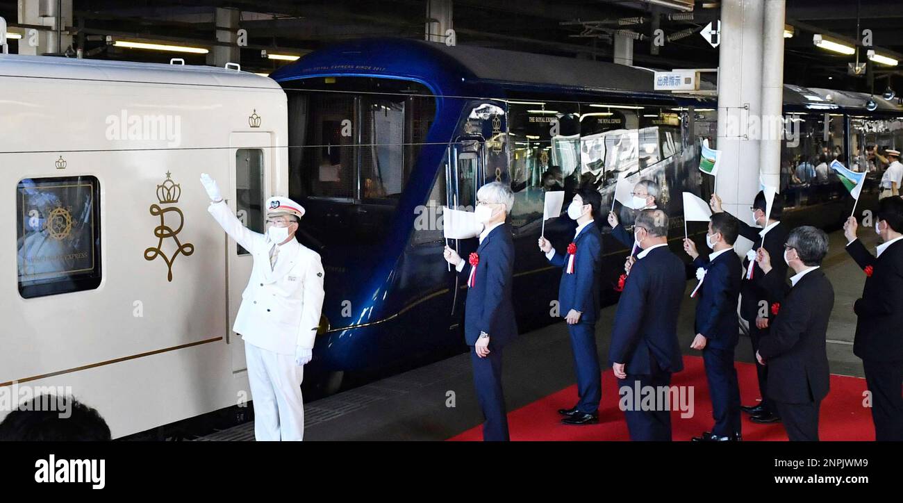 The Royal Express appears at JR Sapporo Station in Sapporo City ...