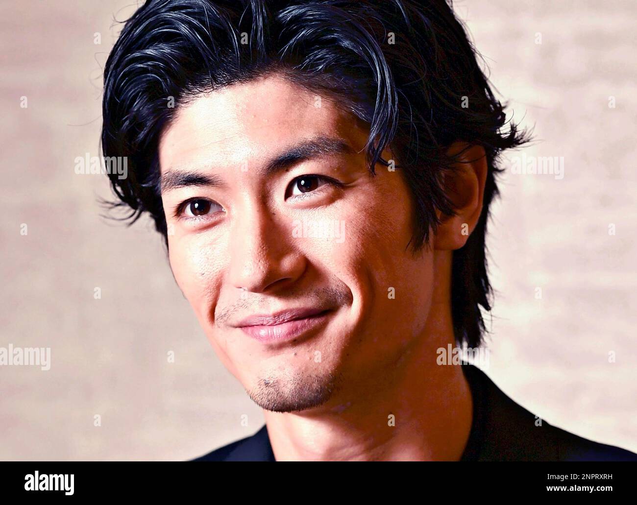 FILE: Japanese actor Haruma Miura speaks during an interview conducted ...