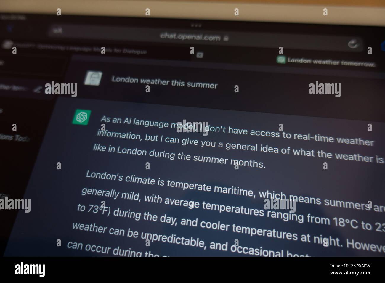 Chatgpt chatbot -Fotos und -Bildmaterial in hoher Auflösung – Alamy