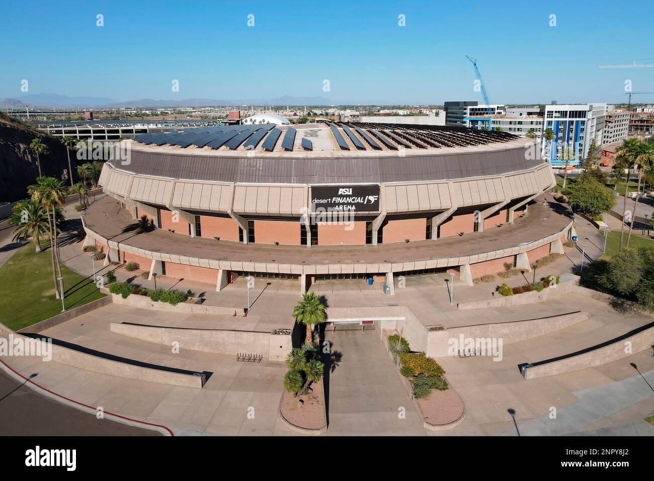 A general view of the Desert Financial Arena on the campus of Arizona ...