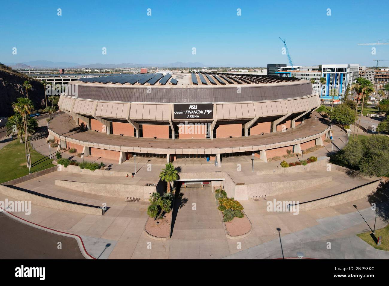 A general view of the Desert Financial Arena on the campus of Arizona ...