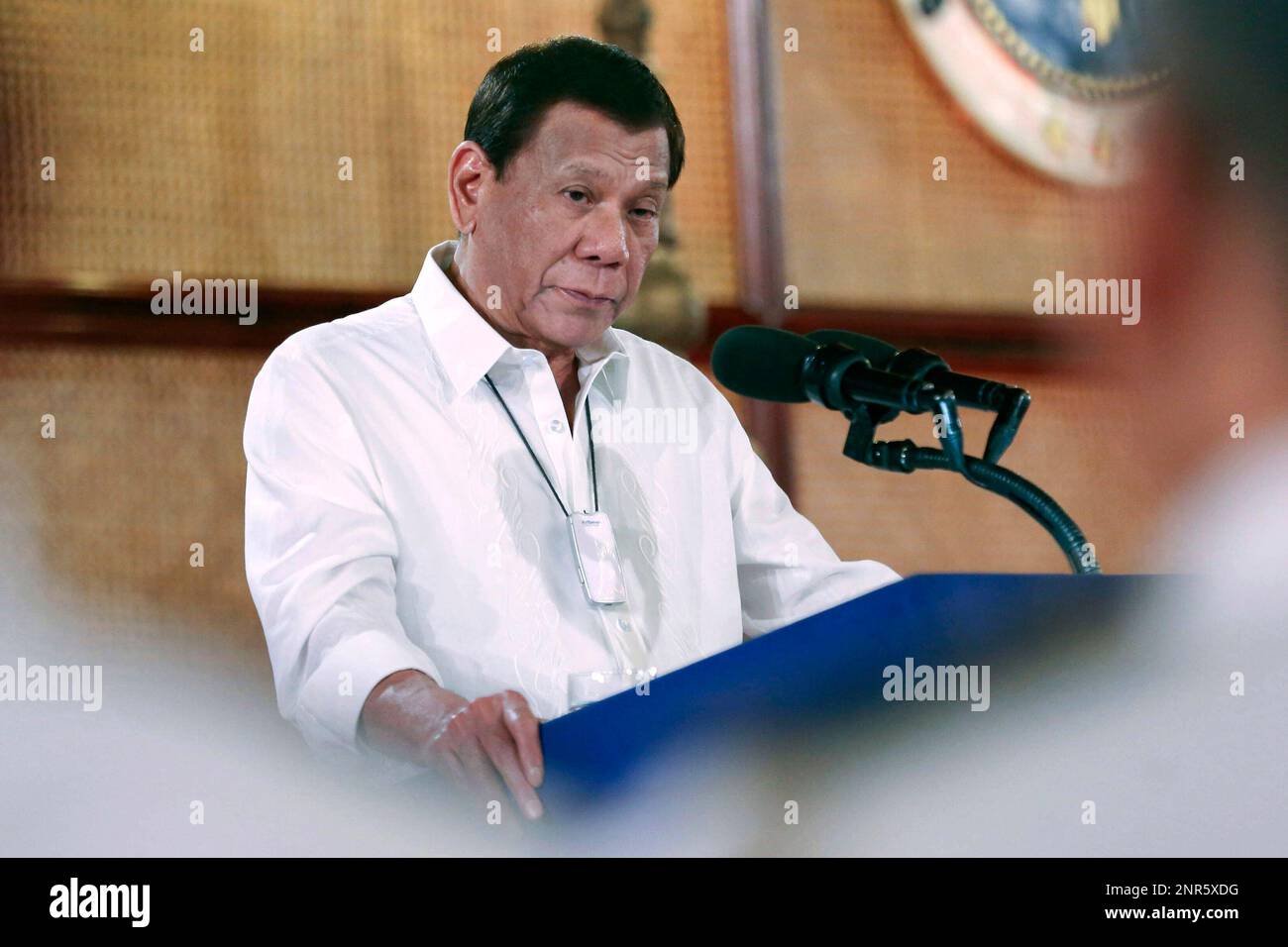 In this March 11, 2020, photo provided by the Malacanang Presidential ...