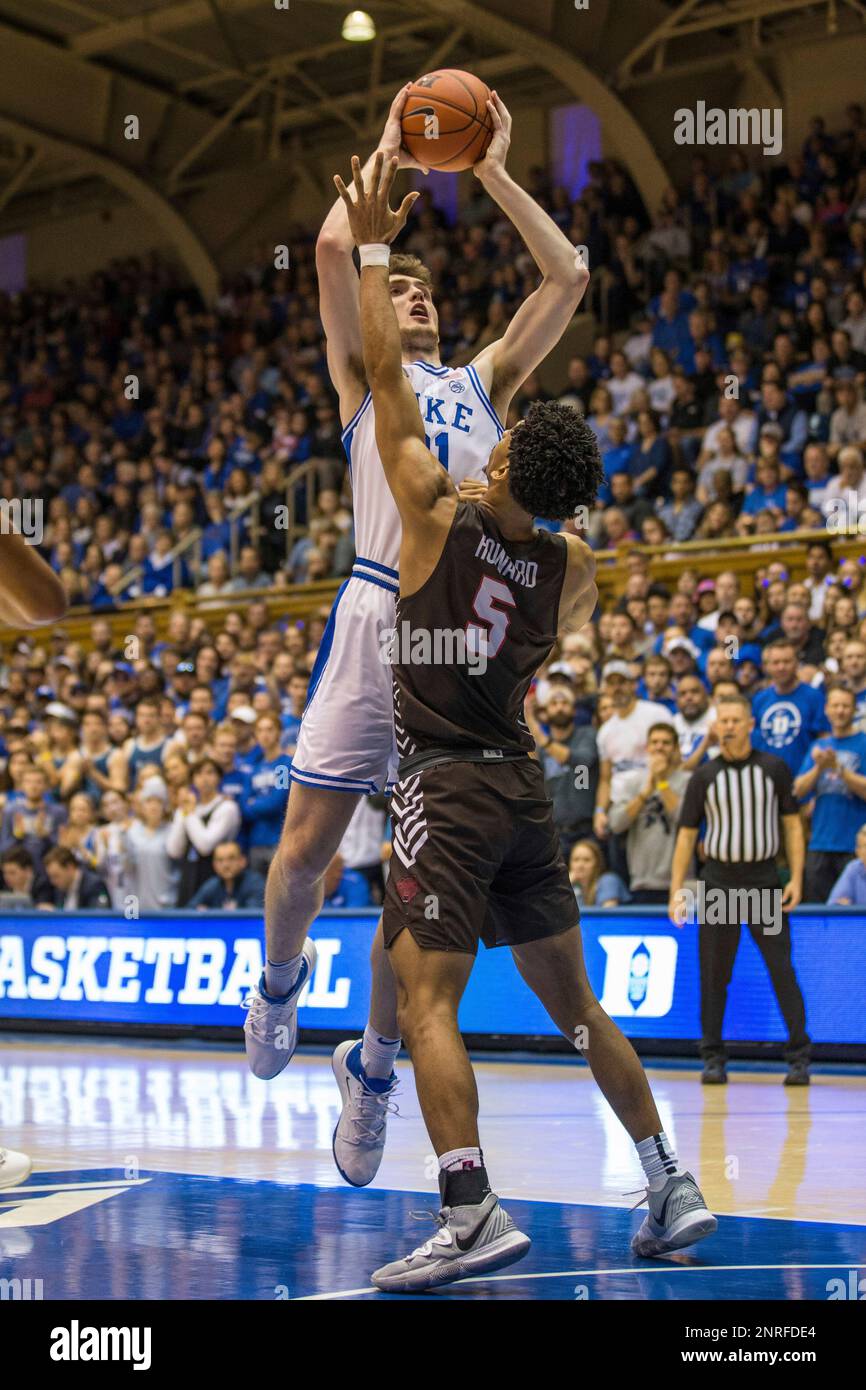 December 28, 2019: Duke Blue Devils forward Matthew Hurt (21) goes up ...