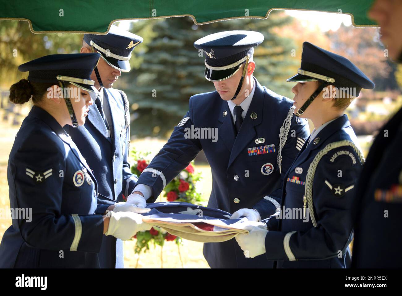 From left to right are members of the Malstrom Air Force Base Honor ...