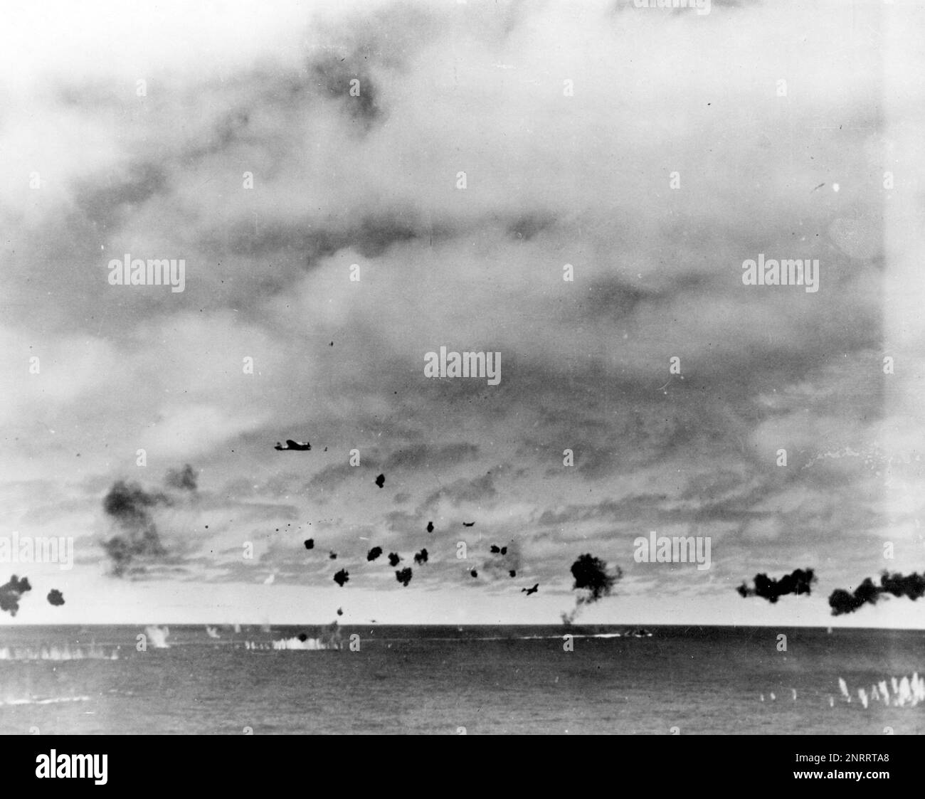 FILE - This June 4, 1942 file photo provided by the U.S. Navy shows ...